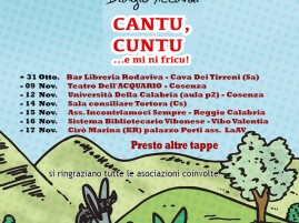 Tour di Biagio Accardi in Calabria per presentare “Cantu e Cuntu ...