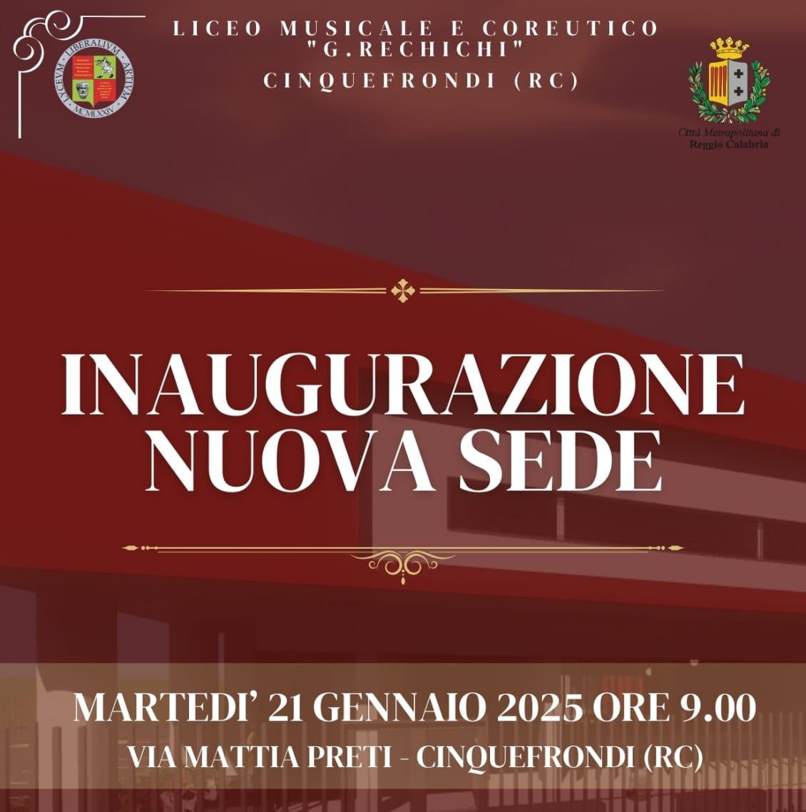 Cinquefrondi: ecco il Liceo Musicale e Coreutico “Rechichi ...